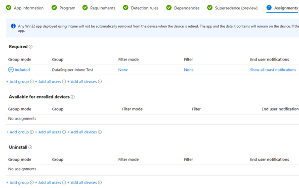 How to install DataSnipper with Microsoft Intune