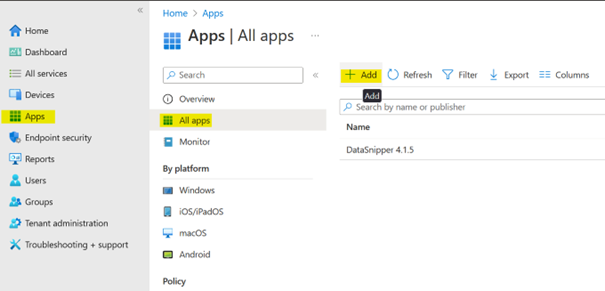 How to install DataSnipper with Microsoft Intune