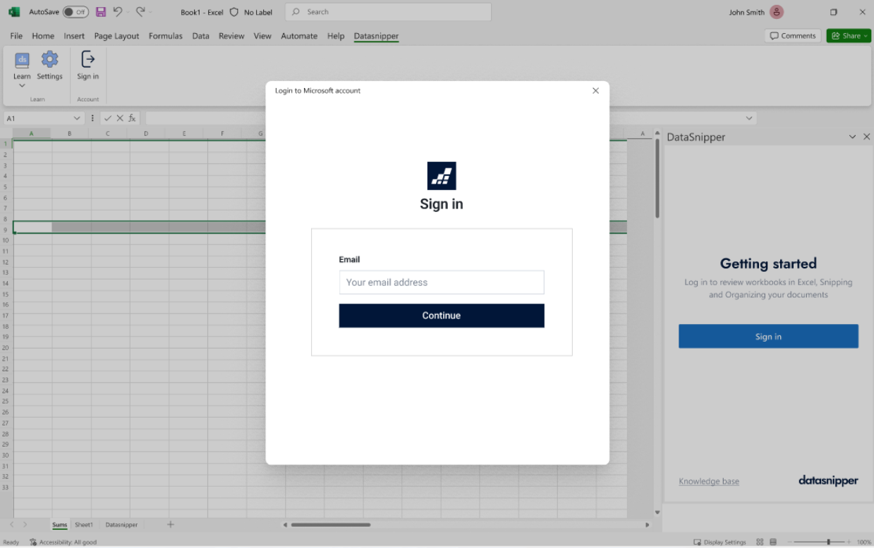 How to log into DataSnipper with User Management