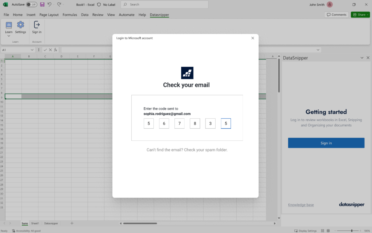 How to log into DataSnipper with User Management – CPRS
