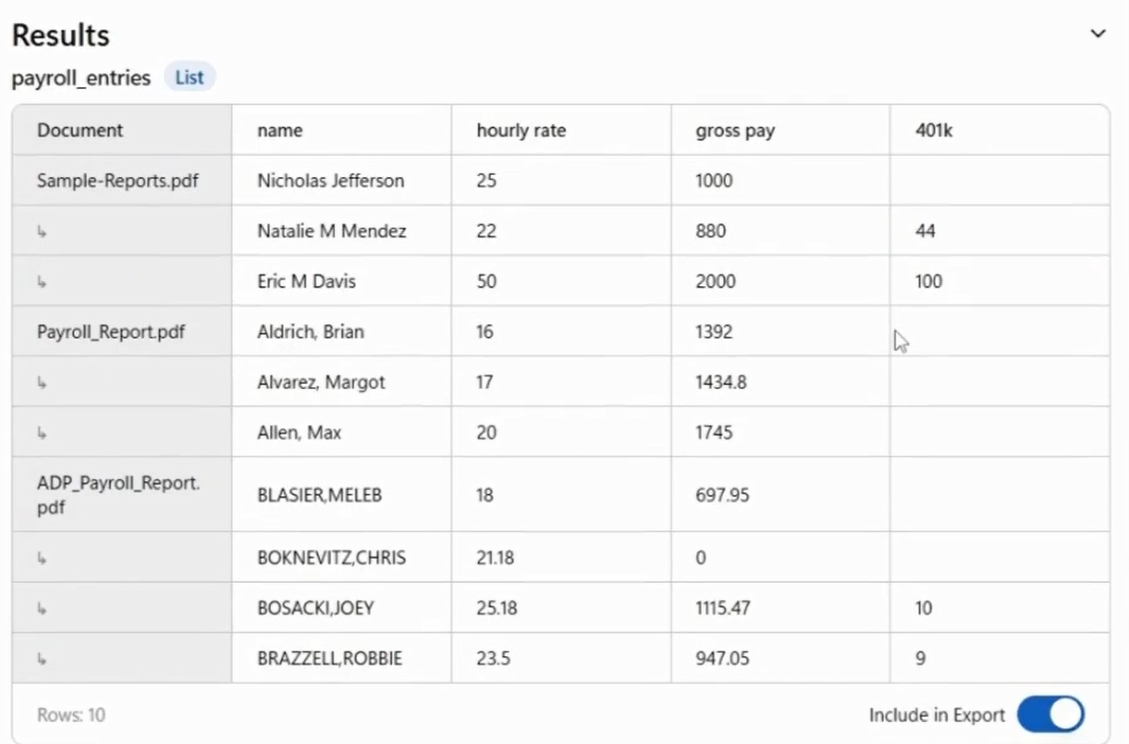 How to extract data using AI Extractions