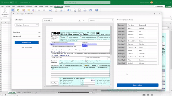 How to use Form Extraction