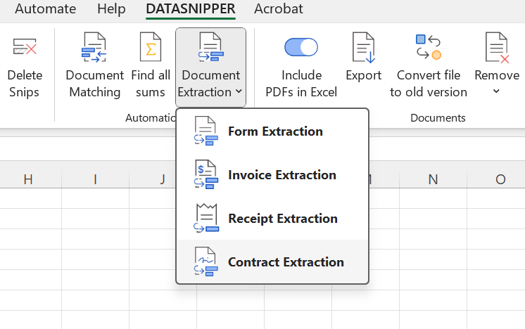 How to use Contract Extraction