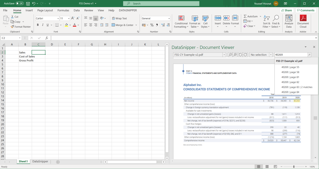 How to perform analytical procedures using DataSnipper