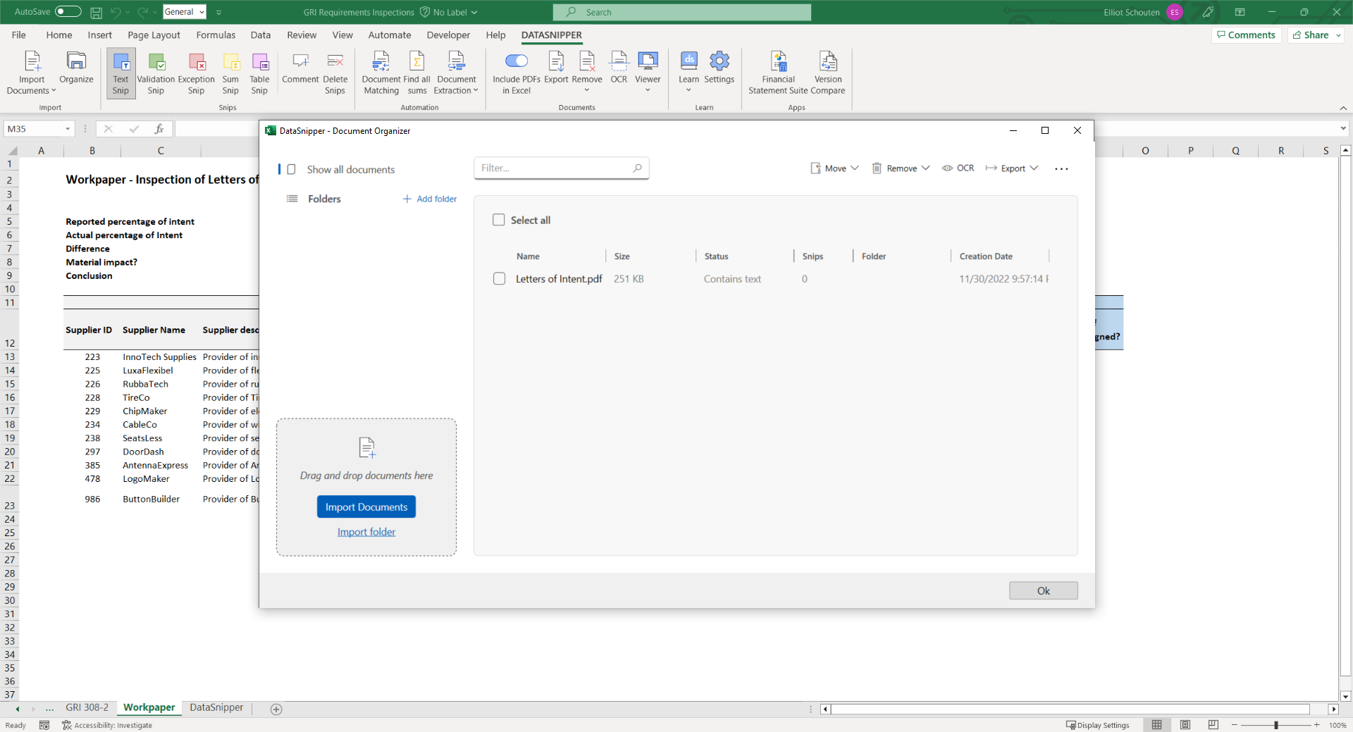 Como automatizar seus procedimentos de auditoria operacional usando o DataSnipper