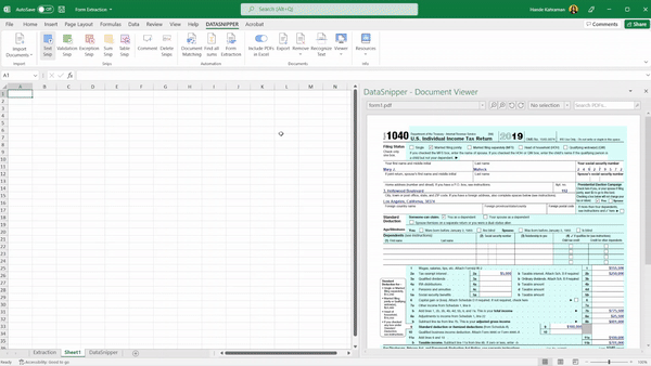 How to use Form Extraction